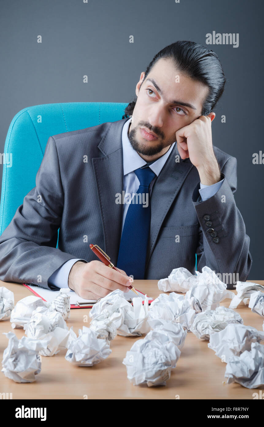 Person throwing lot crumpled paper hi-res stock photography and images ...