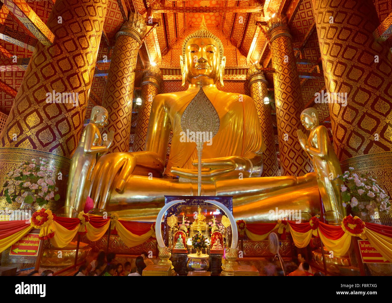 Thailand - Ayutthaya, Wat Phanan Cheong Temple Stock Photo - Alamy