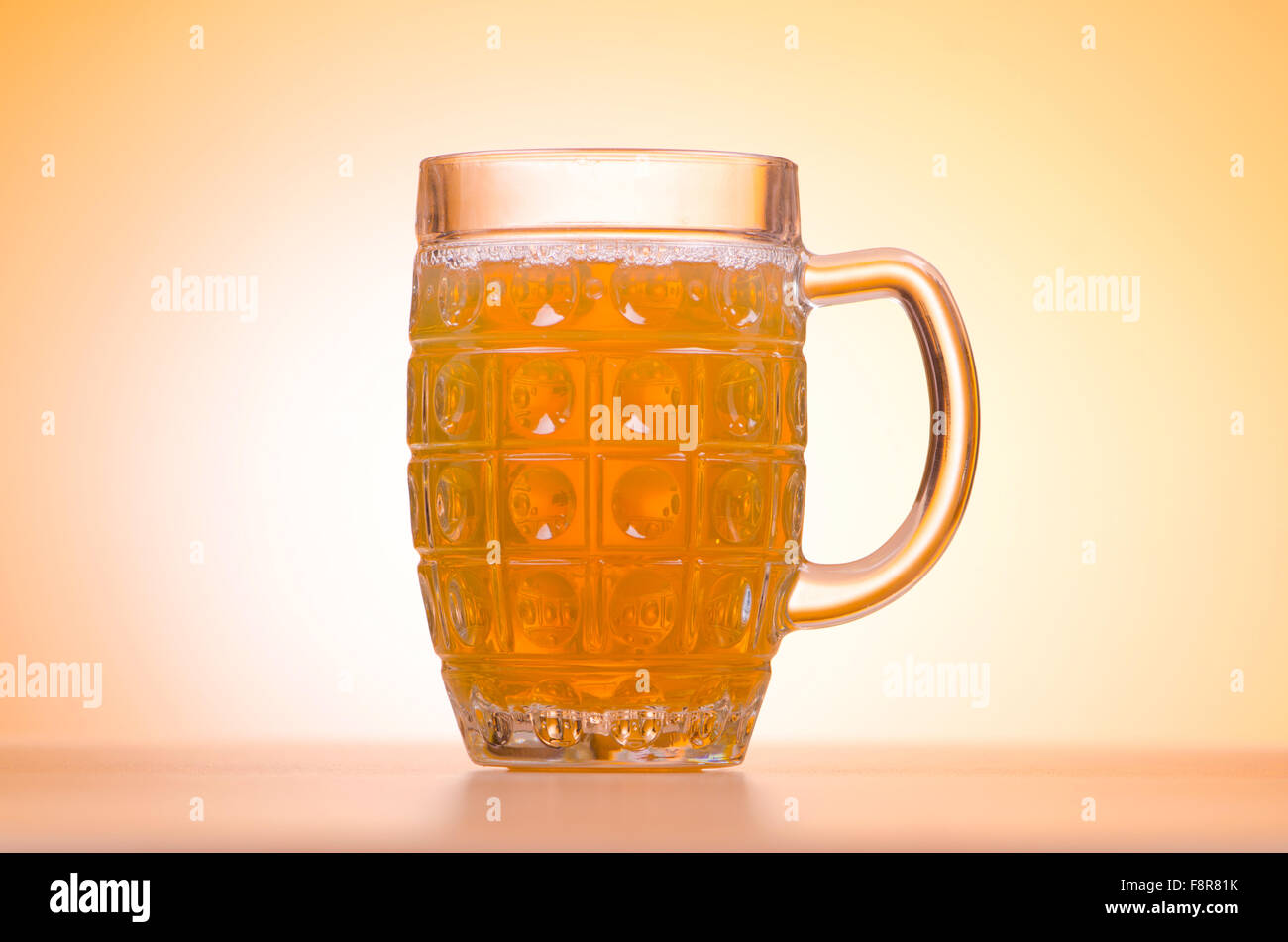 Beer glass on the table Stock Photo - Alamy