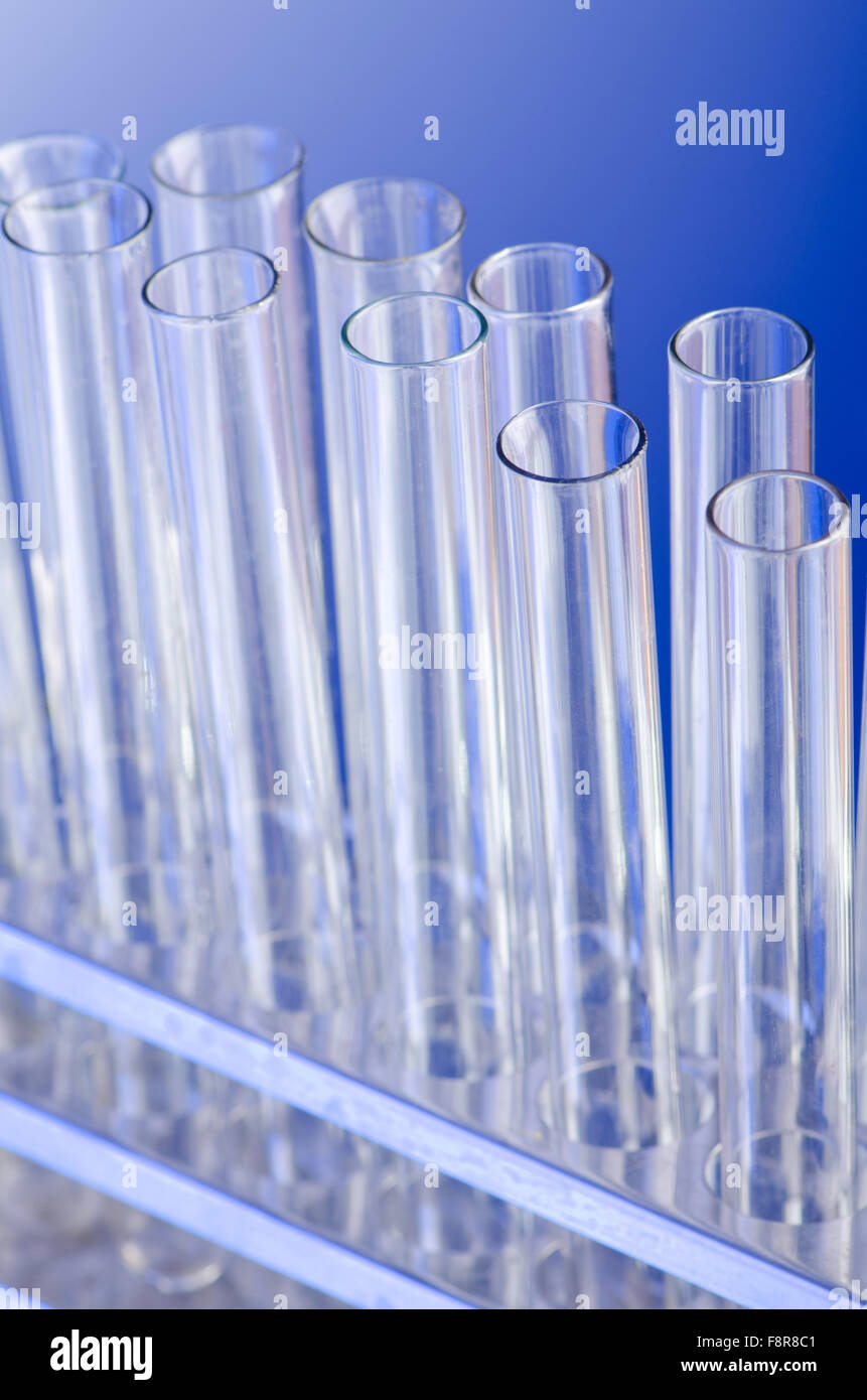 Chemical lab with glass tubing Stock Photo - Alamy