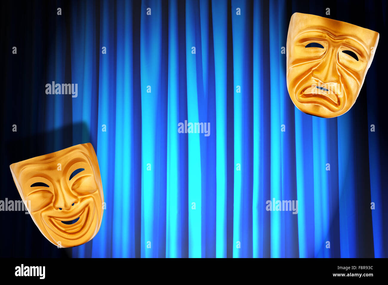 Theatre performance concept with masks Stock Photo - Alamy