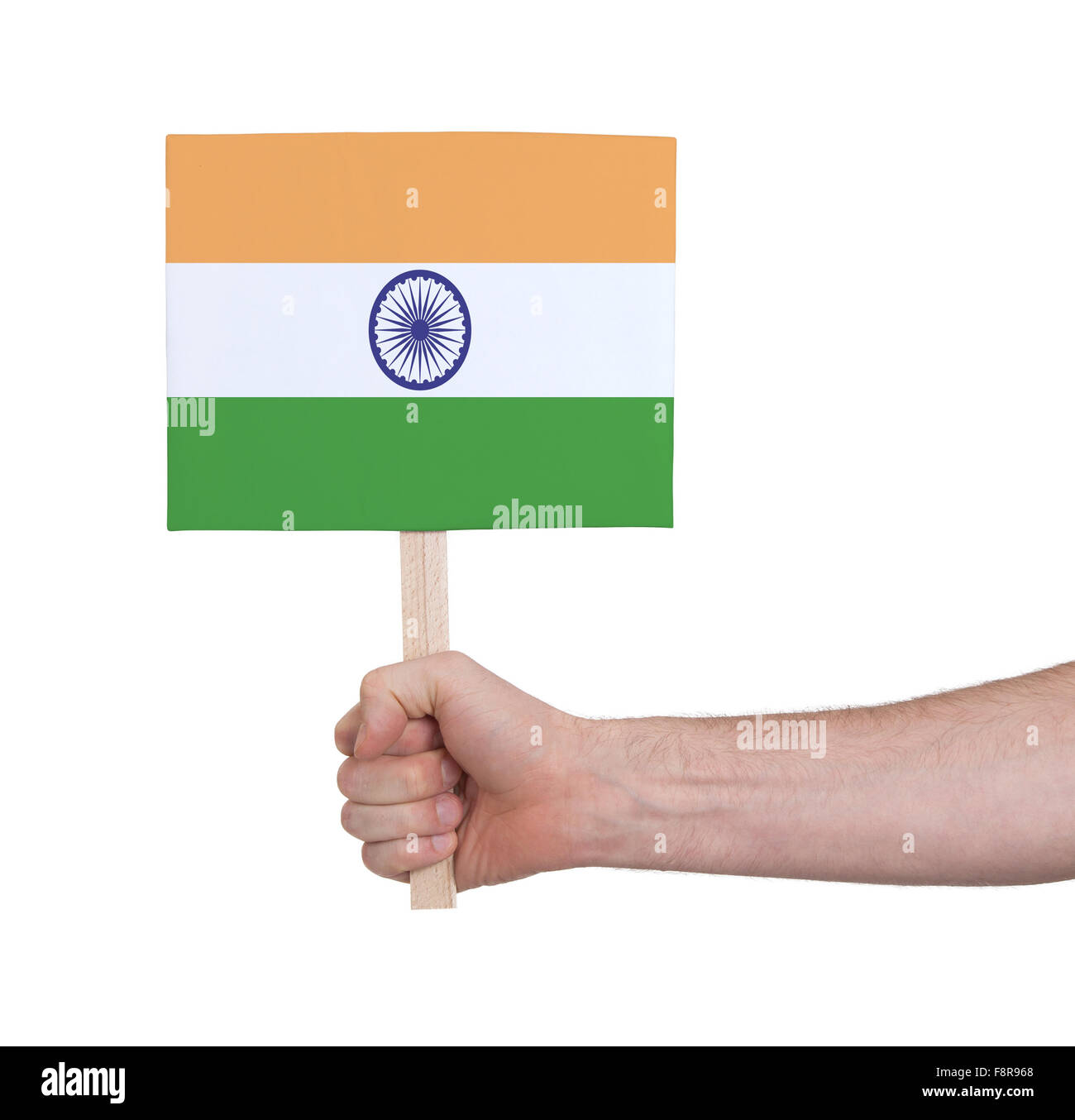 Indian man holding flag hi-res stock photography and images - Alamy