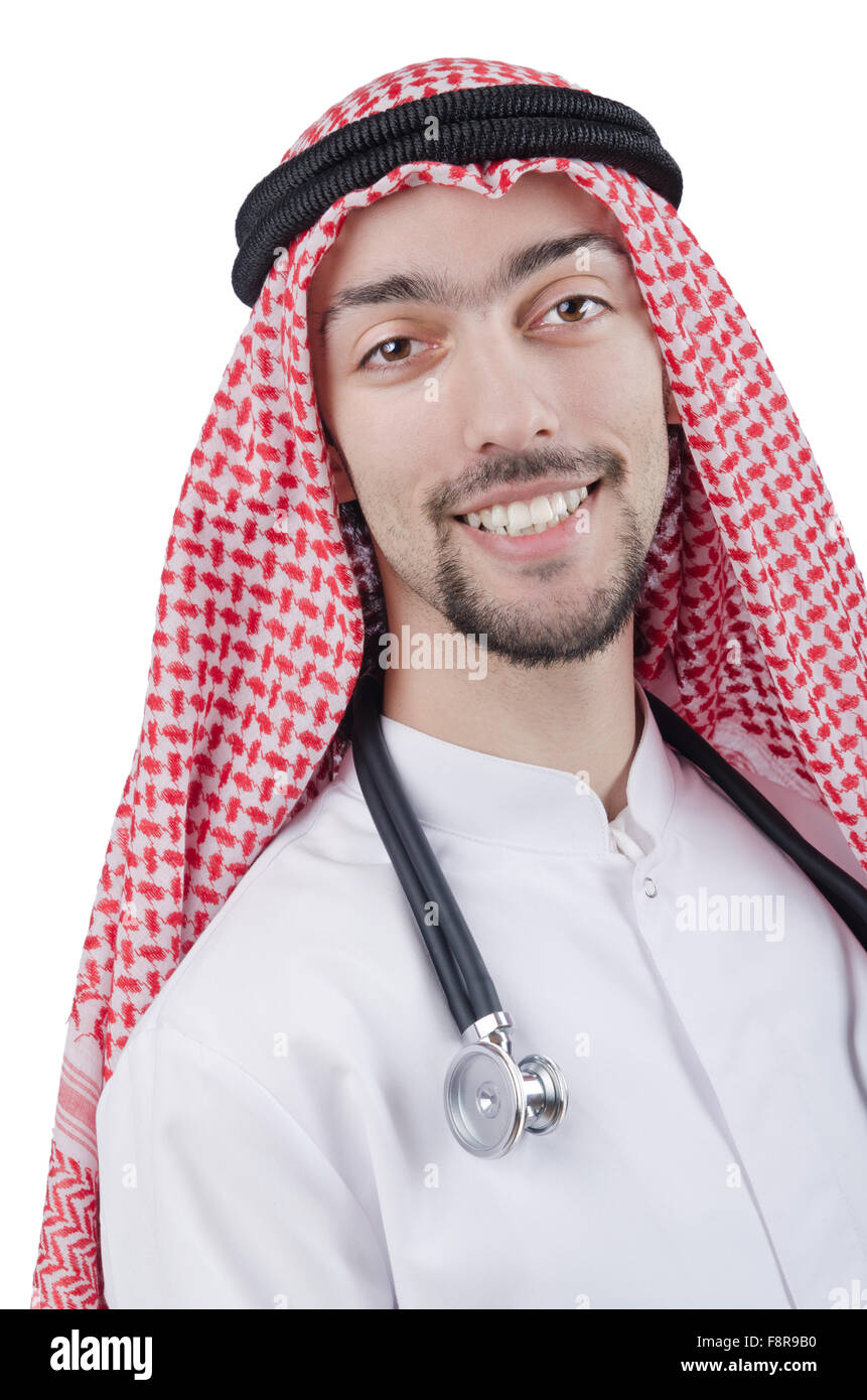 Young arab doctor with stethoscope Stock Photo - Alamy