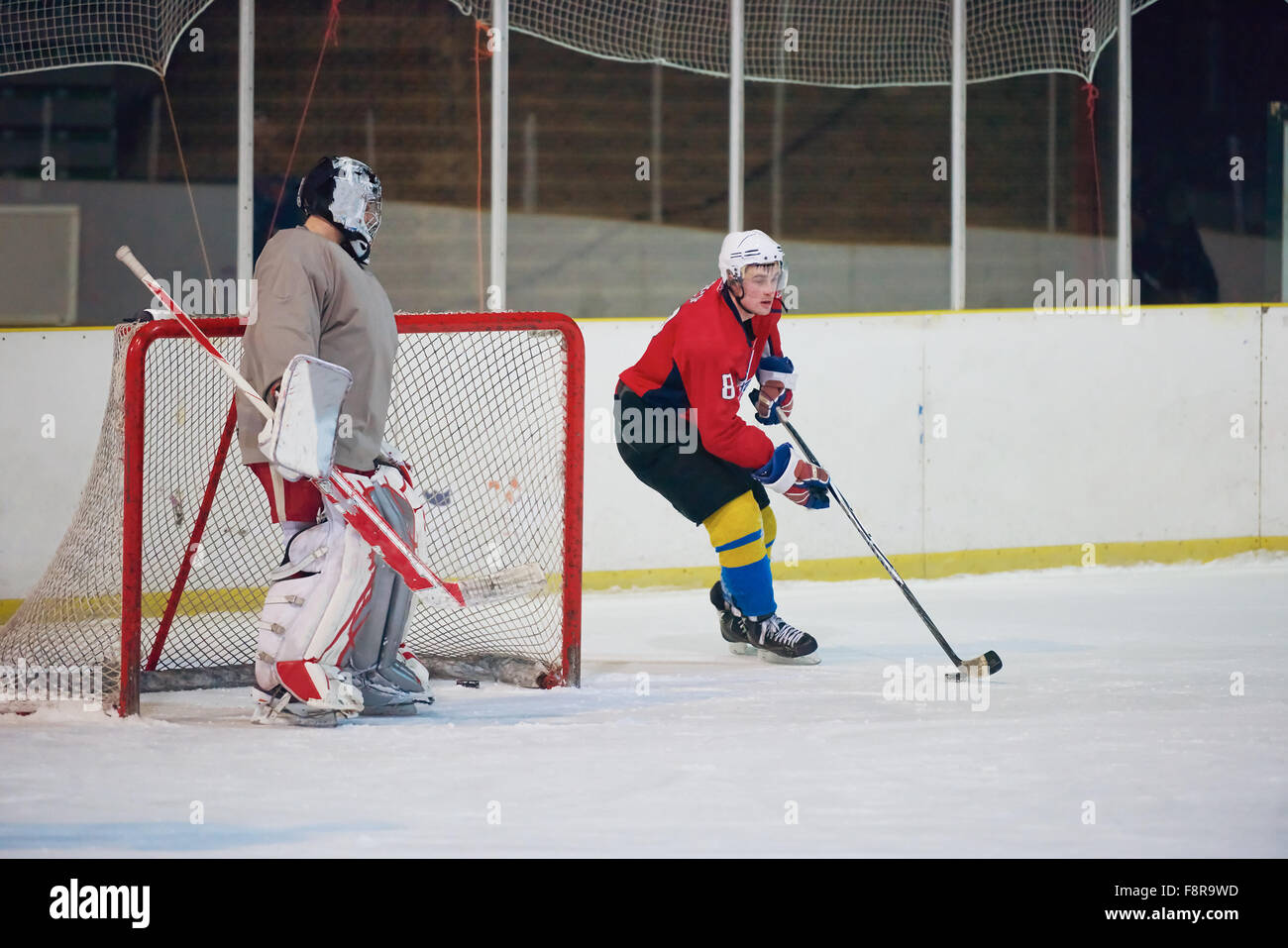 ice hockey sport players in action, business comptetition concpet Stock ...