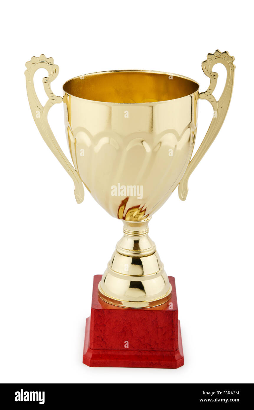 Celebration winners trophy cup Cut Out Stock Images & Pictures - Alamy