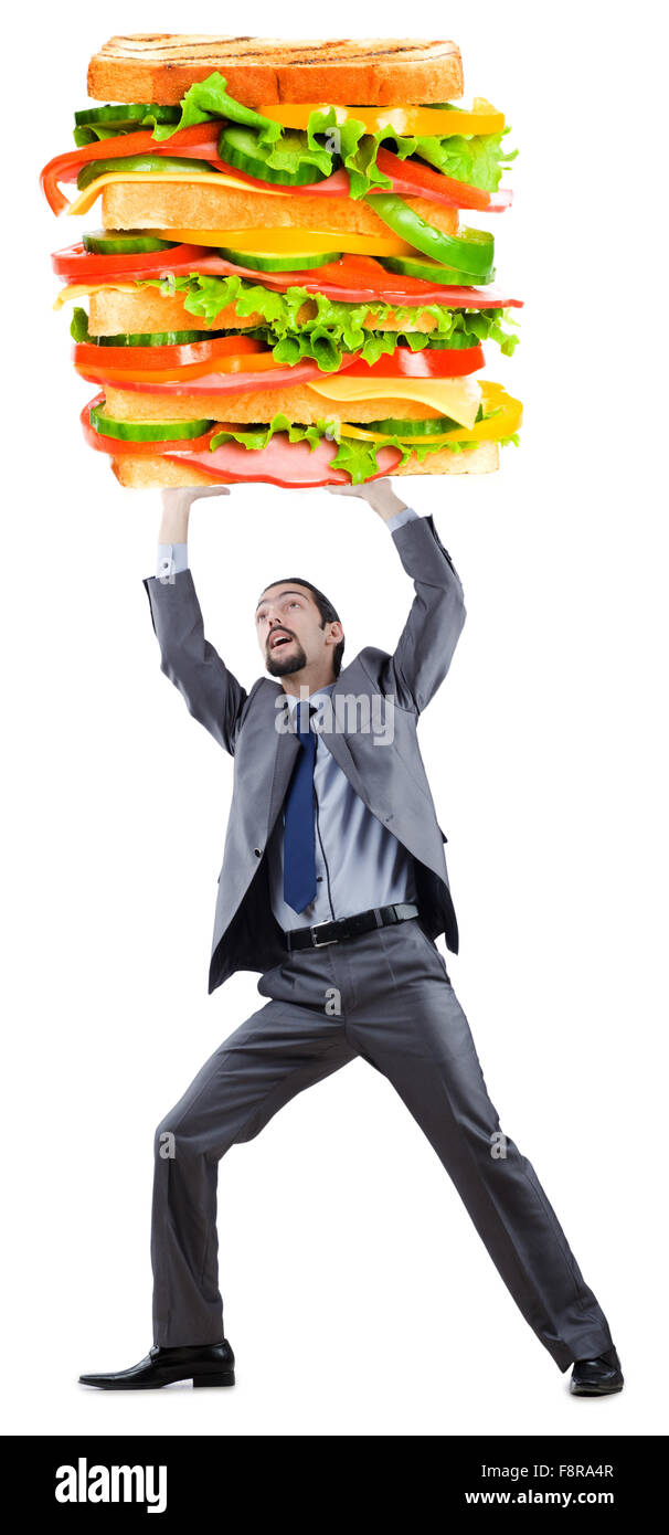 Man giant sandwich hi-res stock photography and images - Alamy