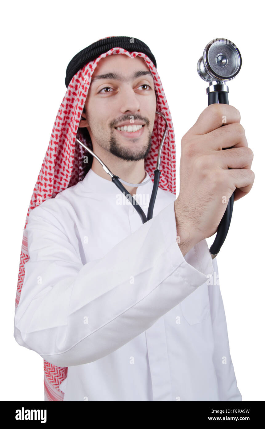 Young arab doctor with stethoscope Stock Photo - Alamy