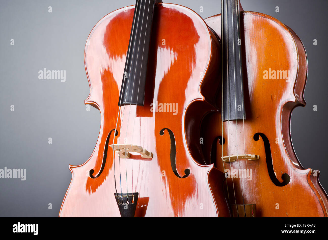 Music Cello in the dark room Stock Photo - Alamy