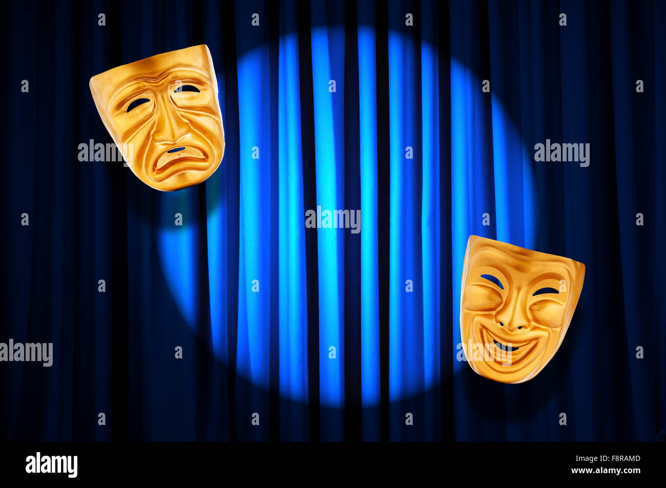 Theatre performance concept with masks Stock Photo - Alamy