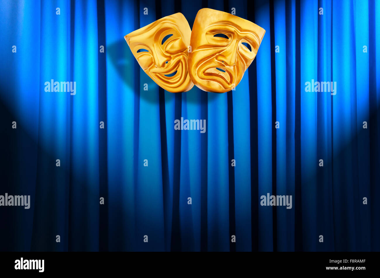 Theatre performance concept with masks Stock Photo - Alamy