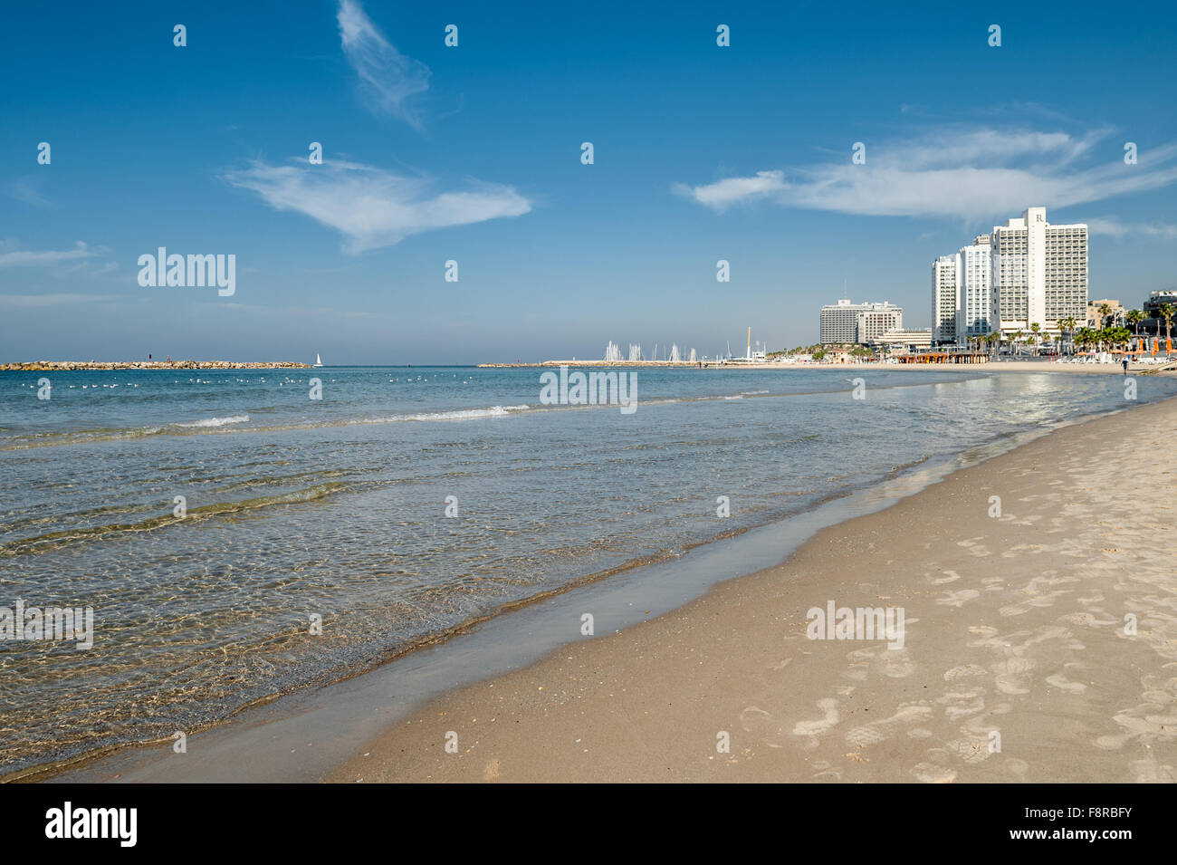 Israel, Tel Aviv, beach on a winter day Stock Photo - Alamy