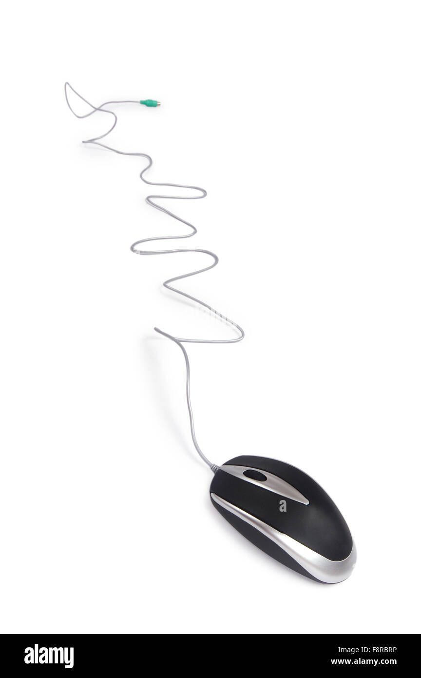 Computer mouse isolated on the white background Stock Photo - Alamy