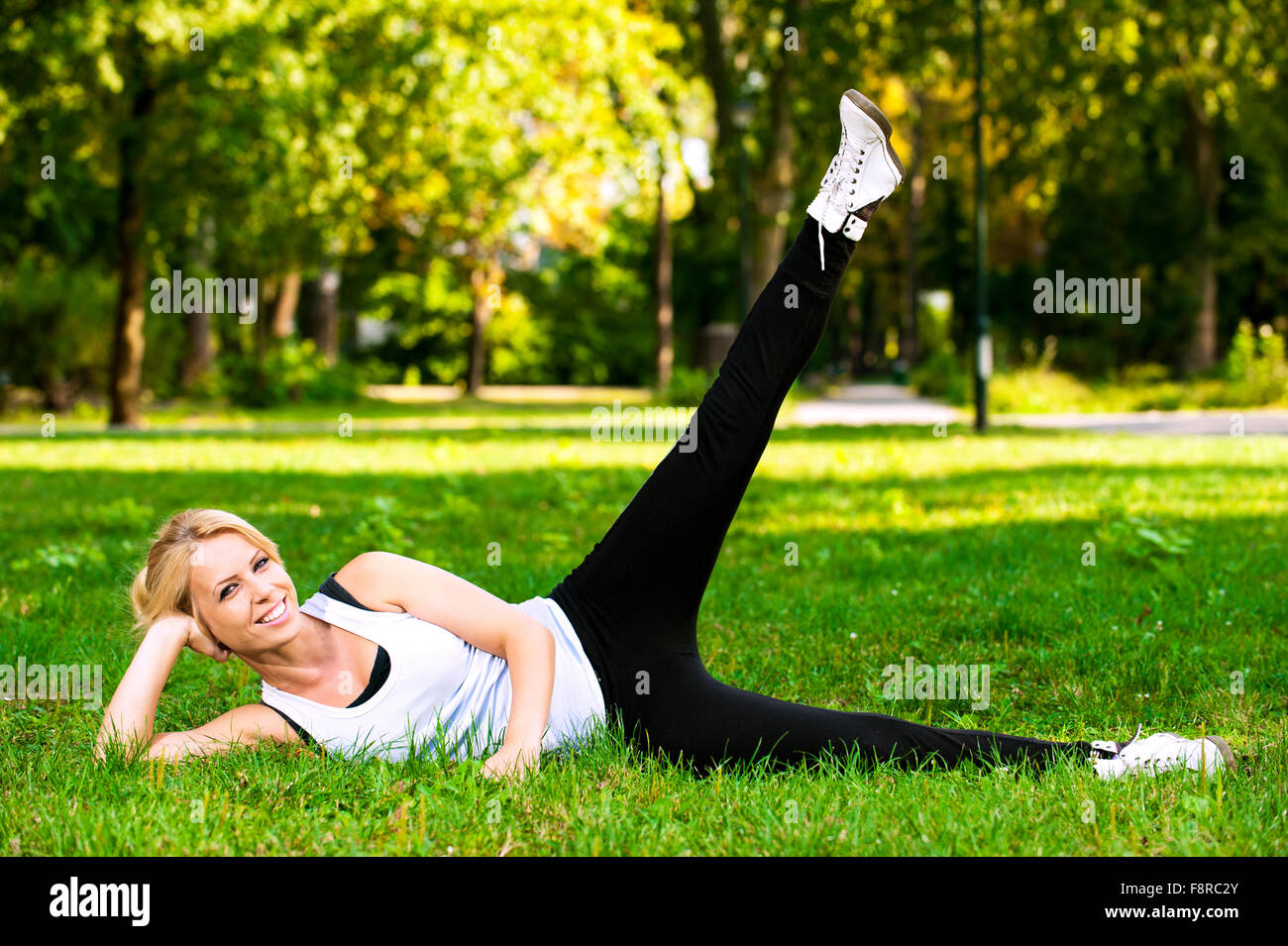 recreational exercise in nature, fresh air Stock Photo - Alamy