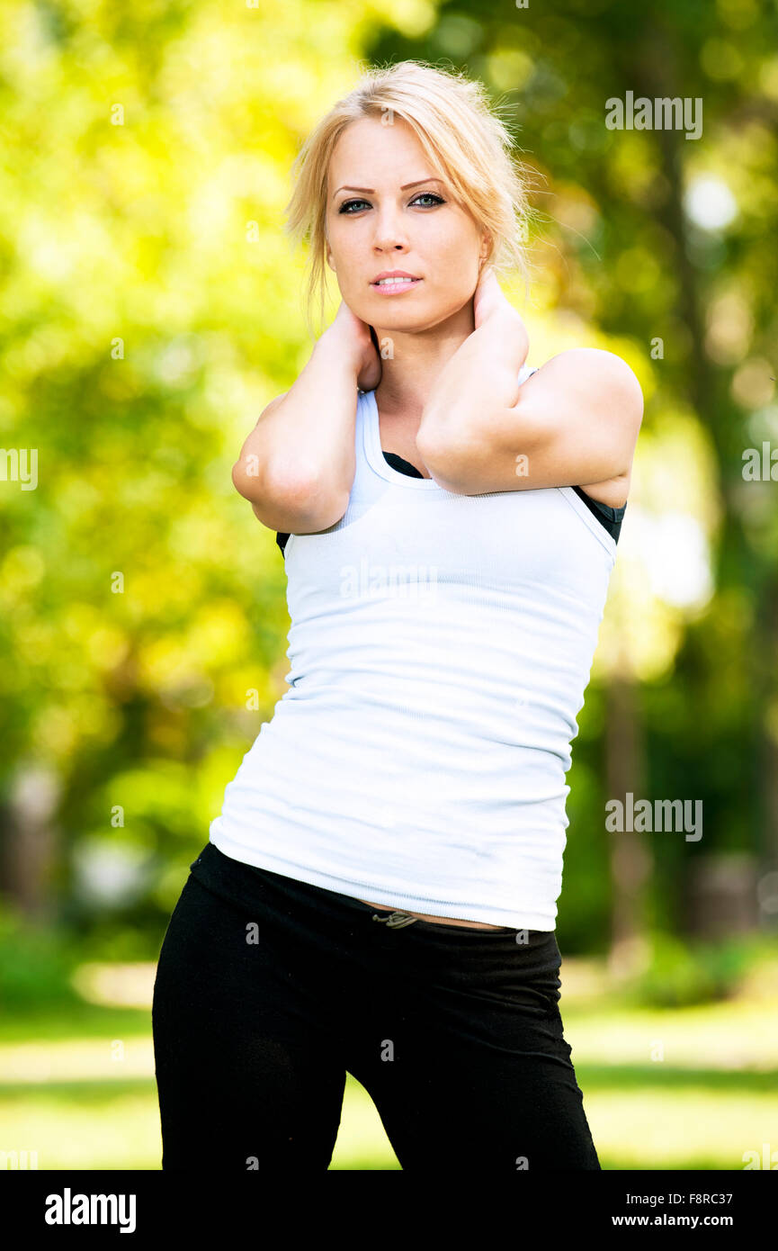 recreational exercise in nature, fresh air Stock Photo - Alamy