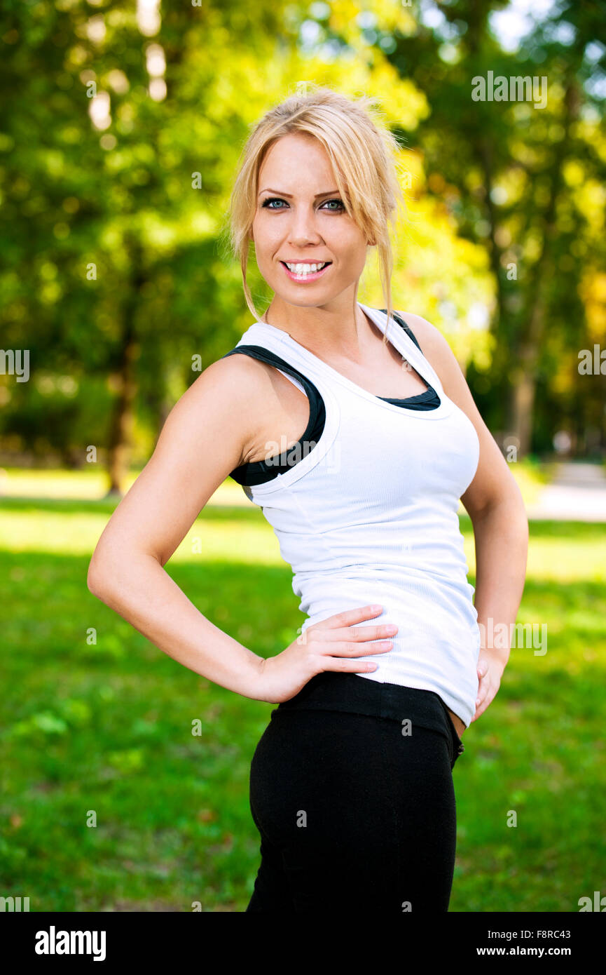 recreational exercise in nature, fresh air Stock Photo - Alamy