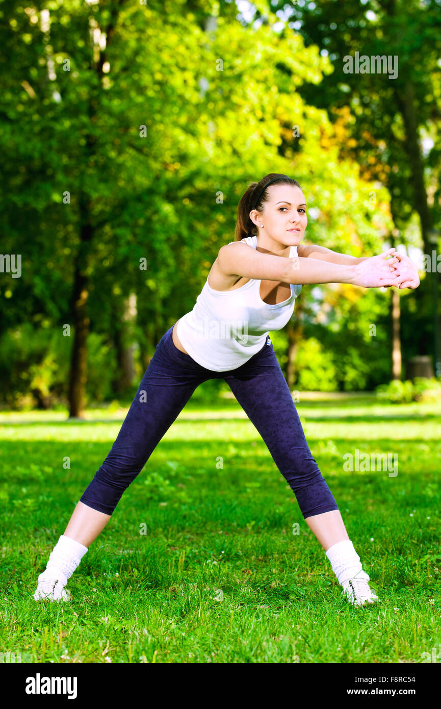 recreational exercise in nature, fresh air Stock Photo - Alamy