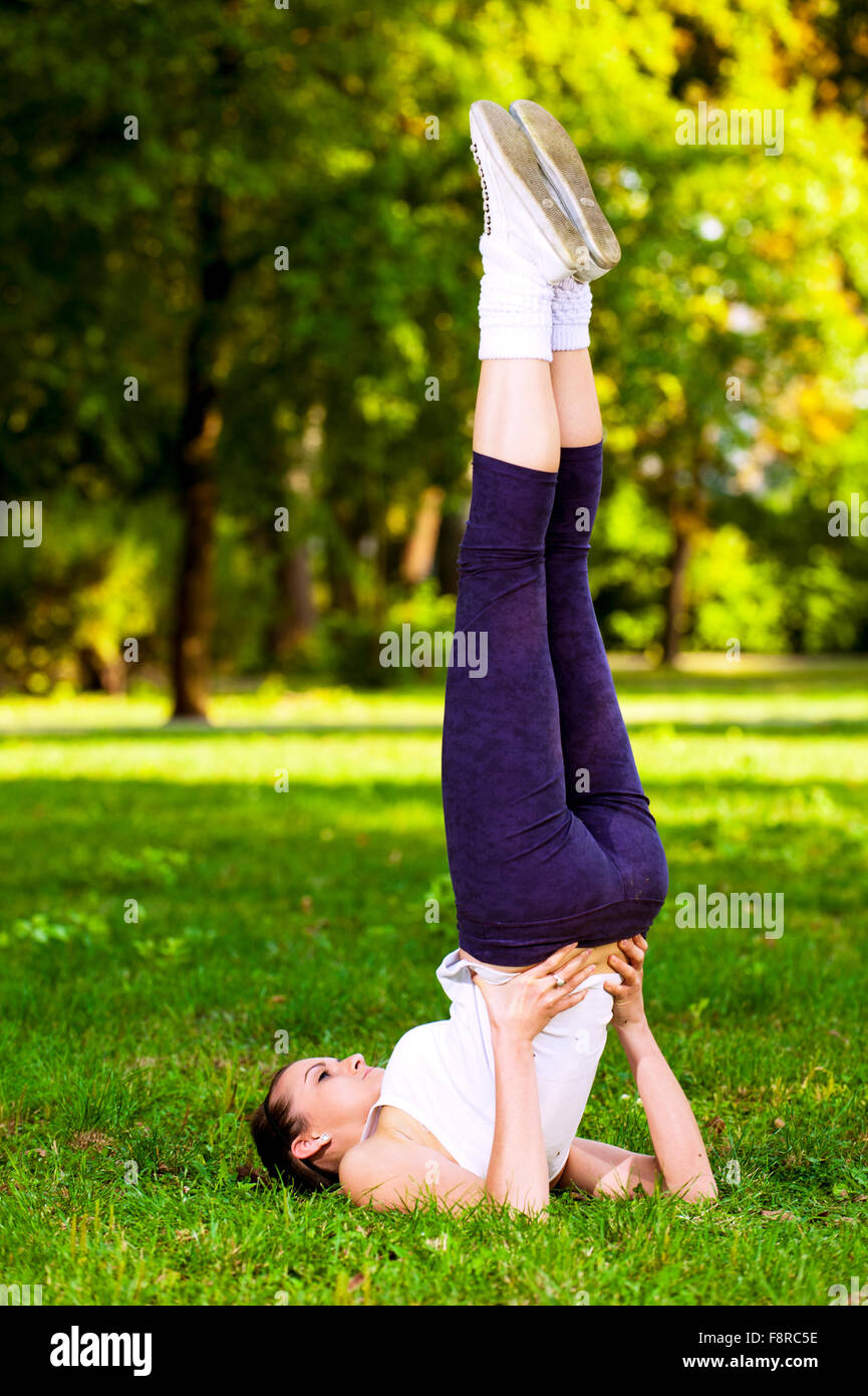 recreational exercise in nature, fresh air Stock Photo - Alamy