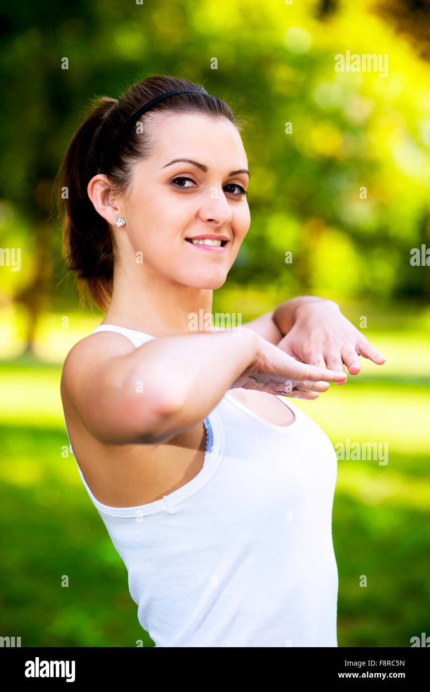 recreational exercise in nature, fresh air Stock Photo - Alamy