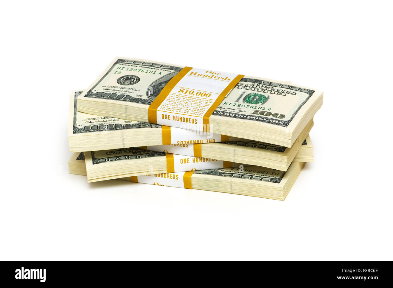 Stack ten thousand dollars Cut Out Stock Images & Pictures - Alamy