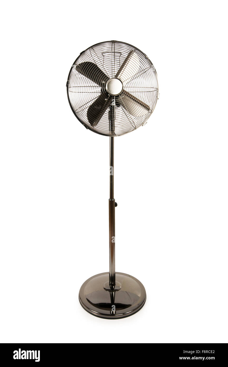 Electric fan isolated on the white background Stock Photo - Alamy