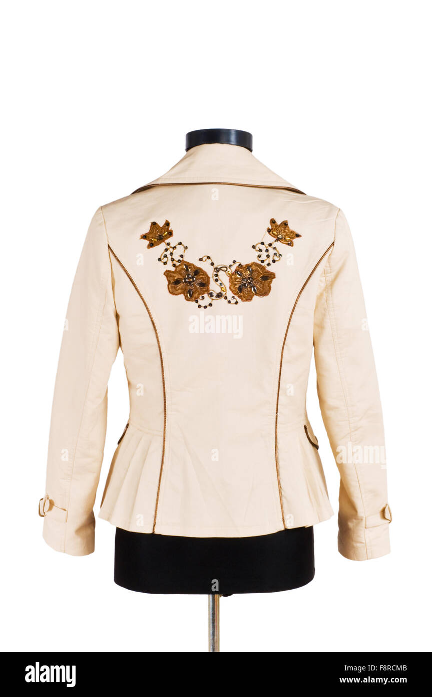 Stylish jacket isolated on the white background Stock Photo - Alamy