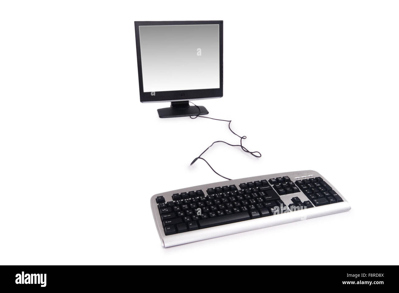 Desktop computer isolated on the white background Stock Photo - Alamy