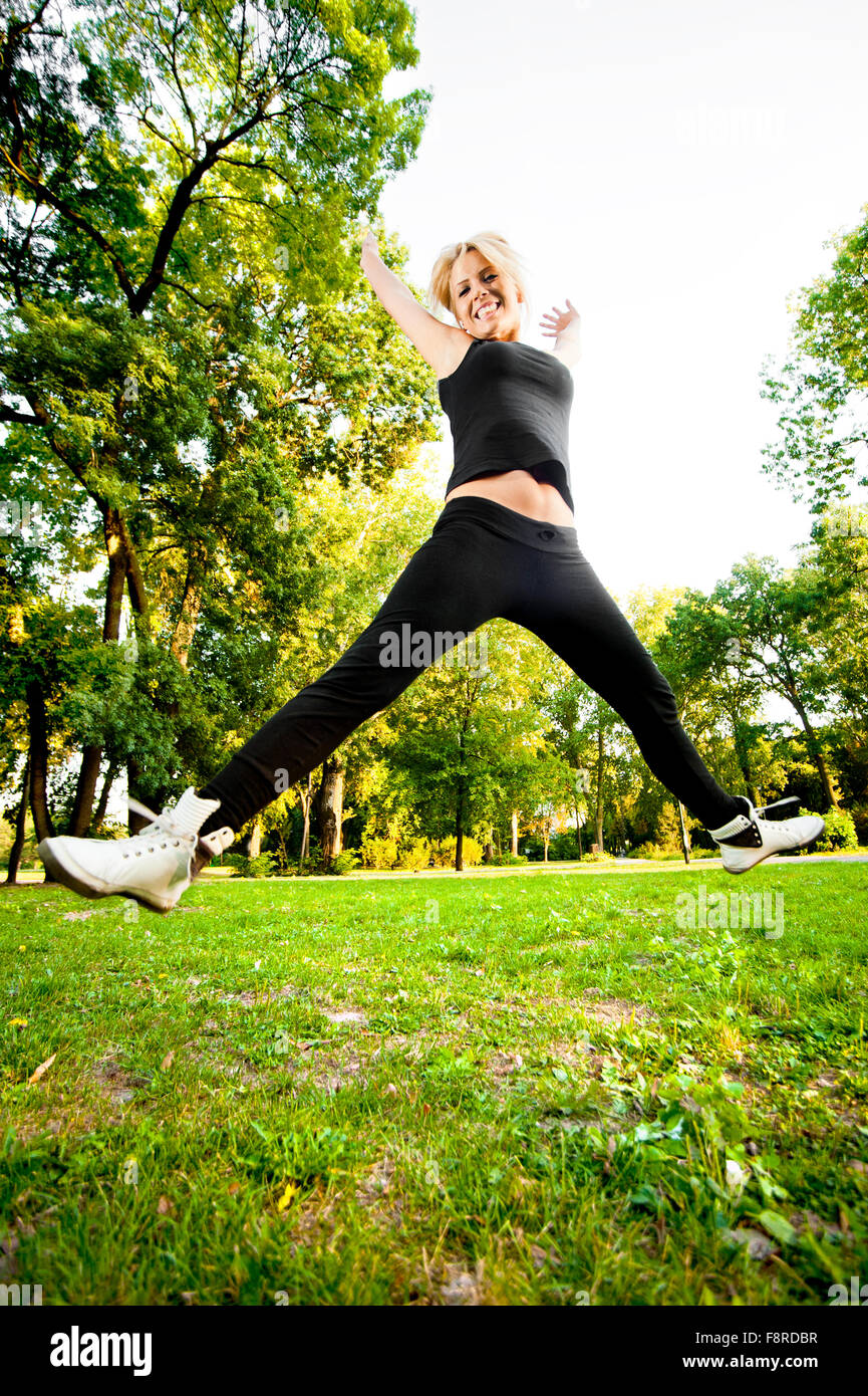 recreational exercise in nature, fresh air Stock Photo - Alamy