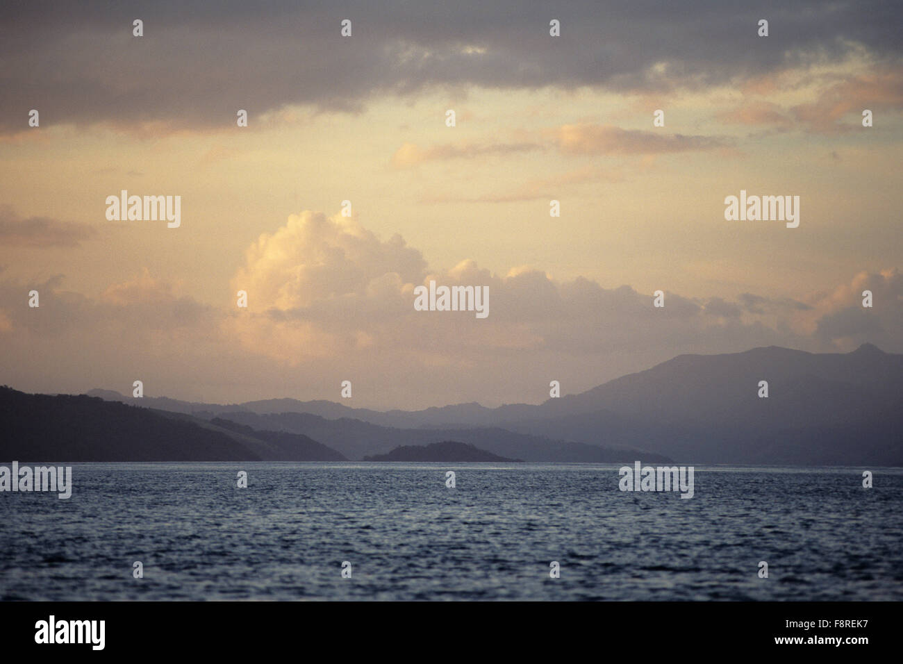 Fiji Islands, Vanua Levu from Waiyevo, Taveuni Island Stock Photo - Alamy