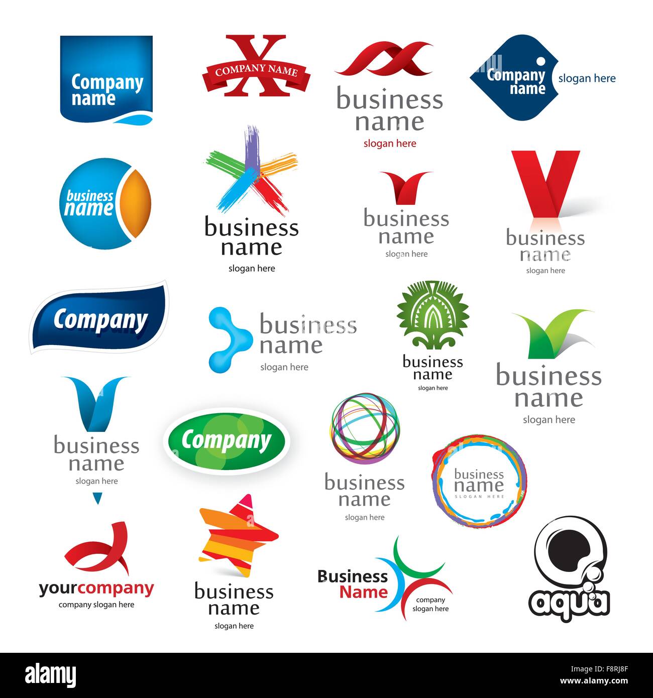 set of abstracts logos Stock Vector Image & Art - Alamy