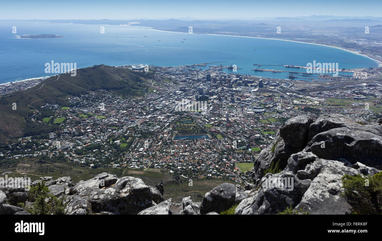 Aerial view of Cape Town, Western Cape, South Africa Stock Photo - Alamy