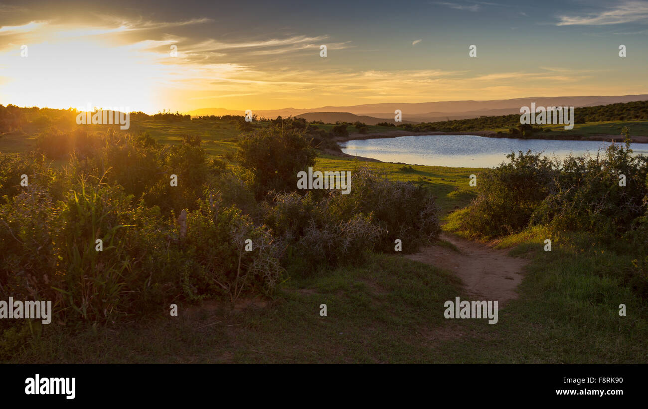 Sunset, Aberdeen Plain, Eastern Cape, South Africa Stock Photo - Alamy