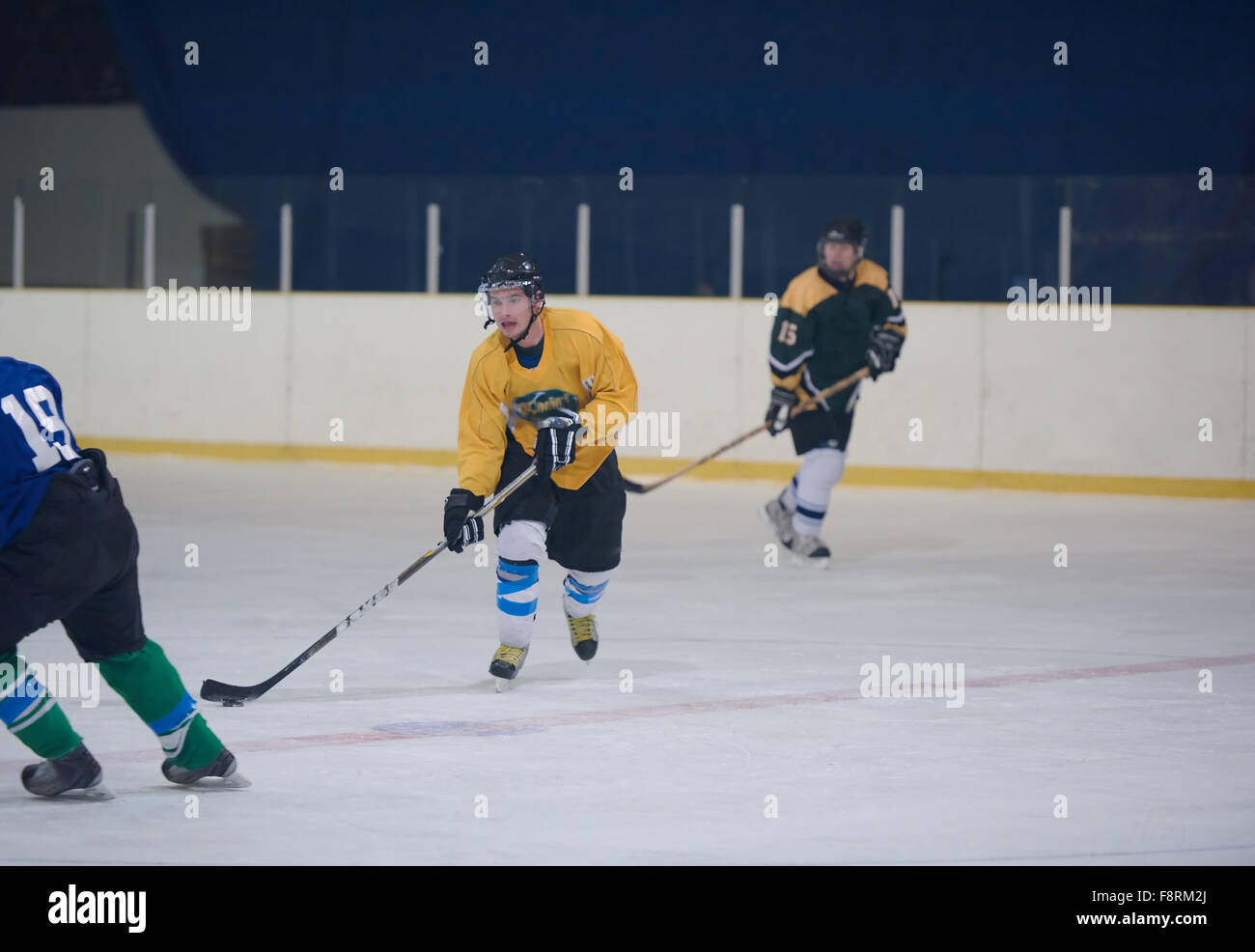 ice hockey sport players in action, business comptetition concpet Stock ...