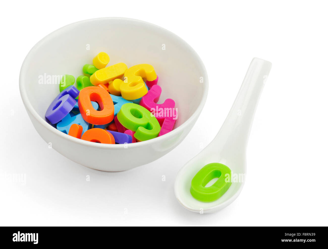 Alphabet soup numbers Cut Out Stock Images & Pictures - Alamy