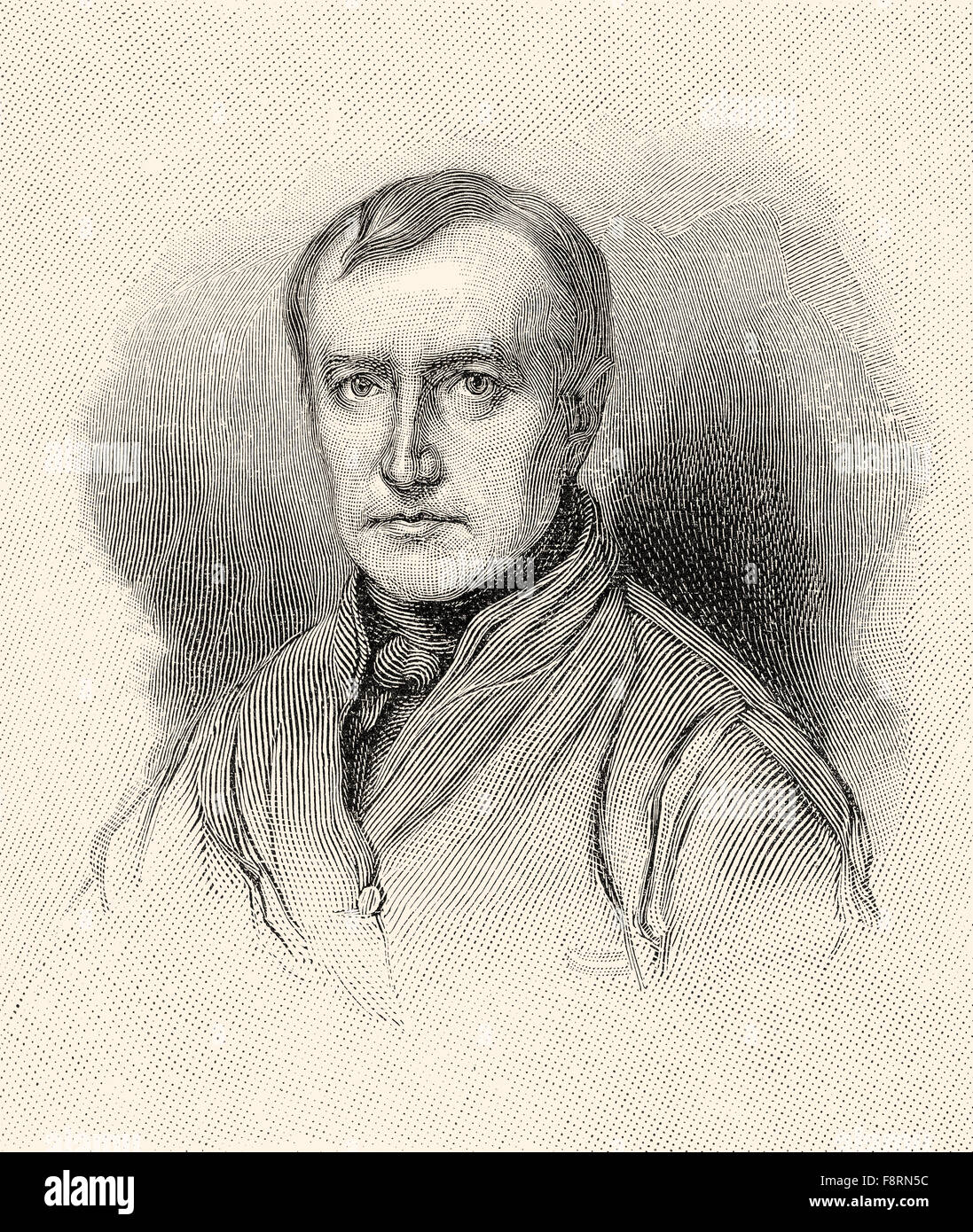 Paul Hippolyte Delaroche, 1797-1856, a French painter Stock Photo - Alamy