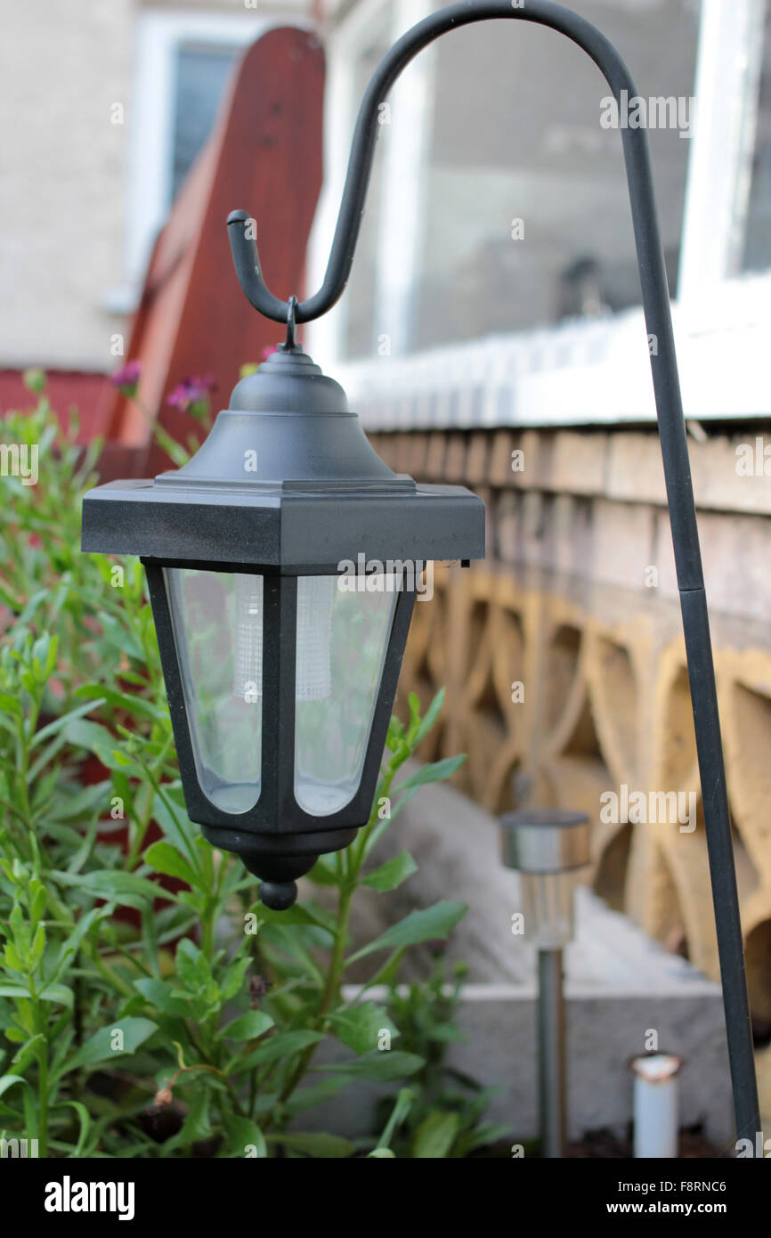 Suspended lamp on pole Stock Photo - Alamy