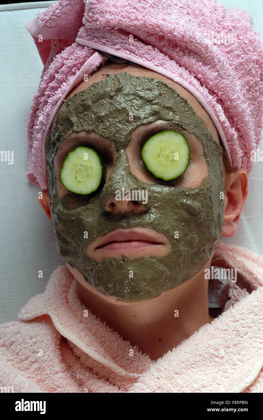 Spa Beauty Skincare Organic Facial Mask Stock Photo - Alamy