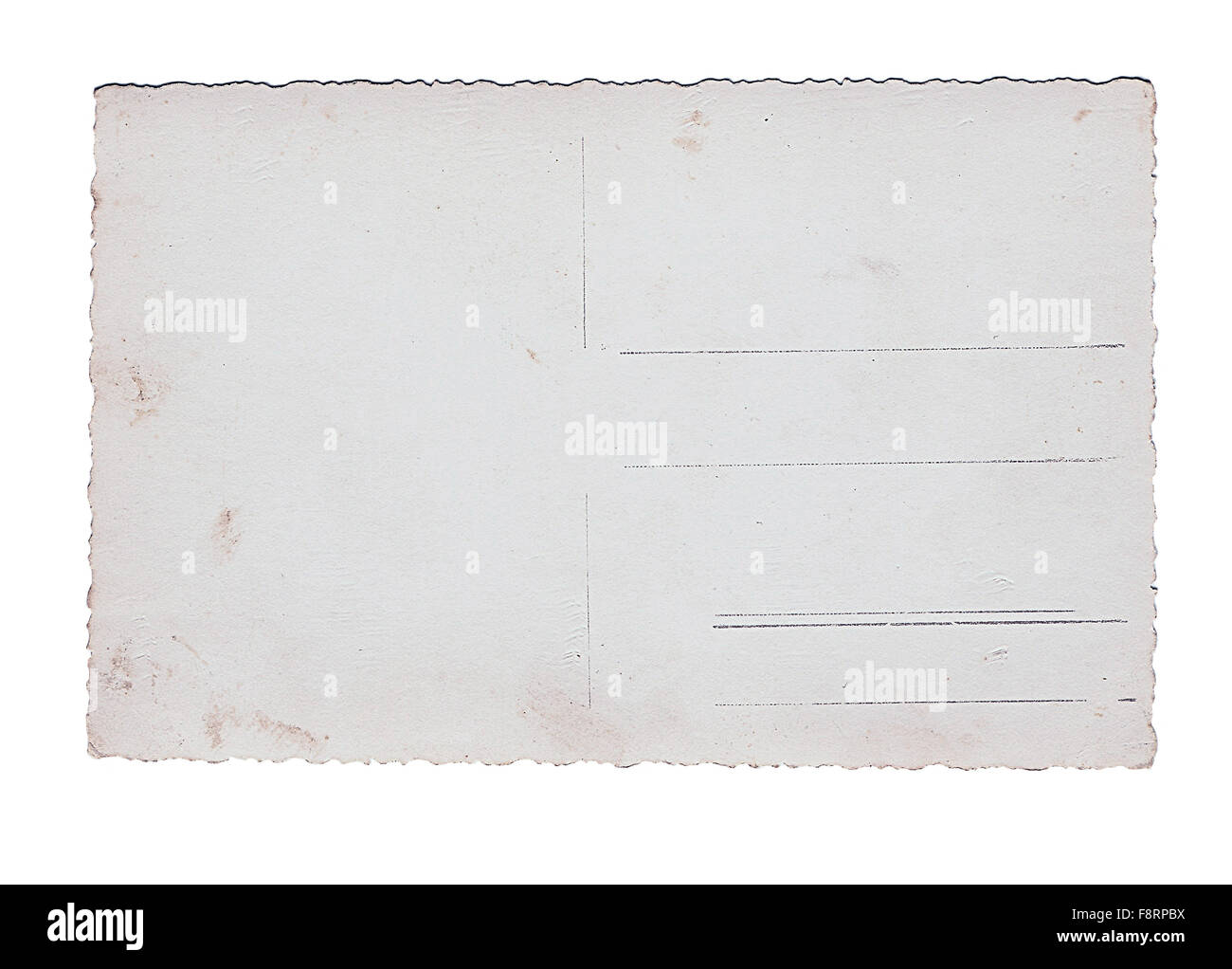 Back of postcard hi-res stock photography and images - Alamy