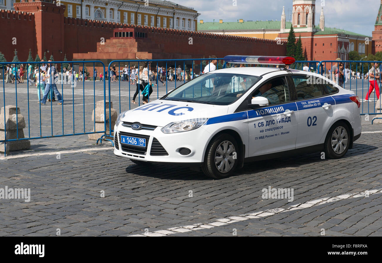 Moscow police car hi-res stock photography and images - Alamy