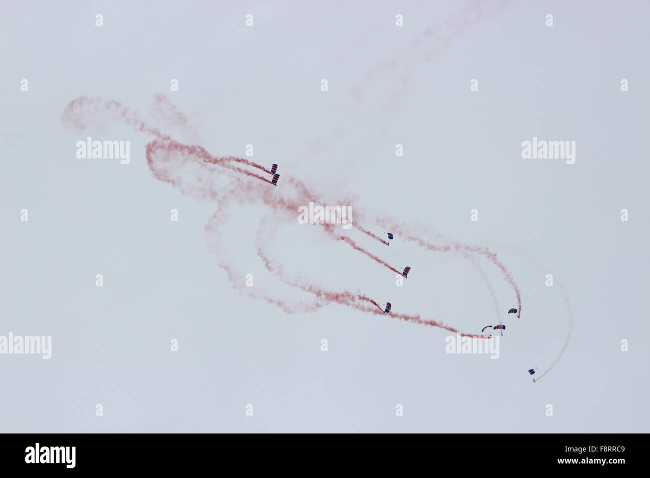 The Rhyl airshow August bank holiday 2015 with the RAF Red Devils ...