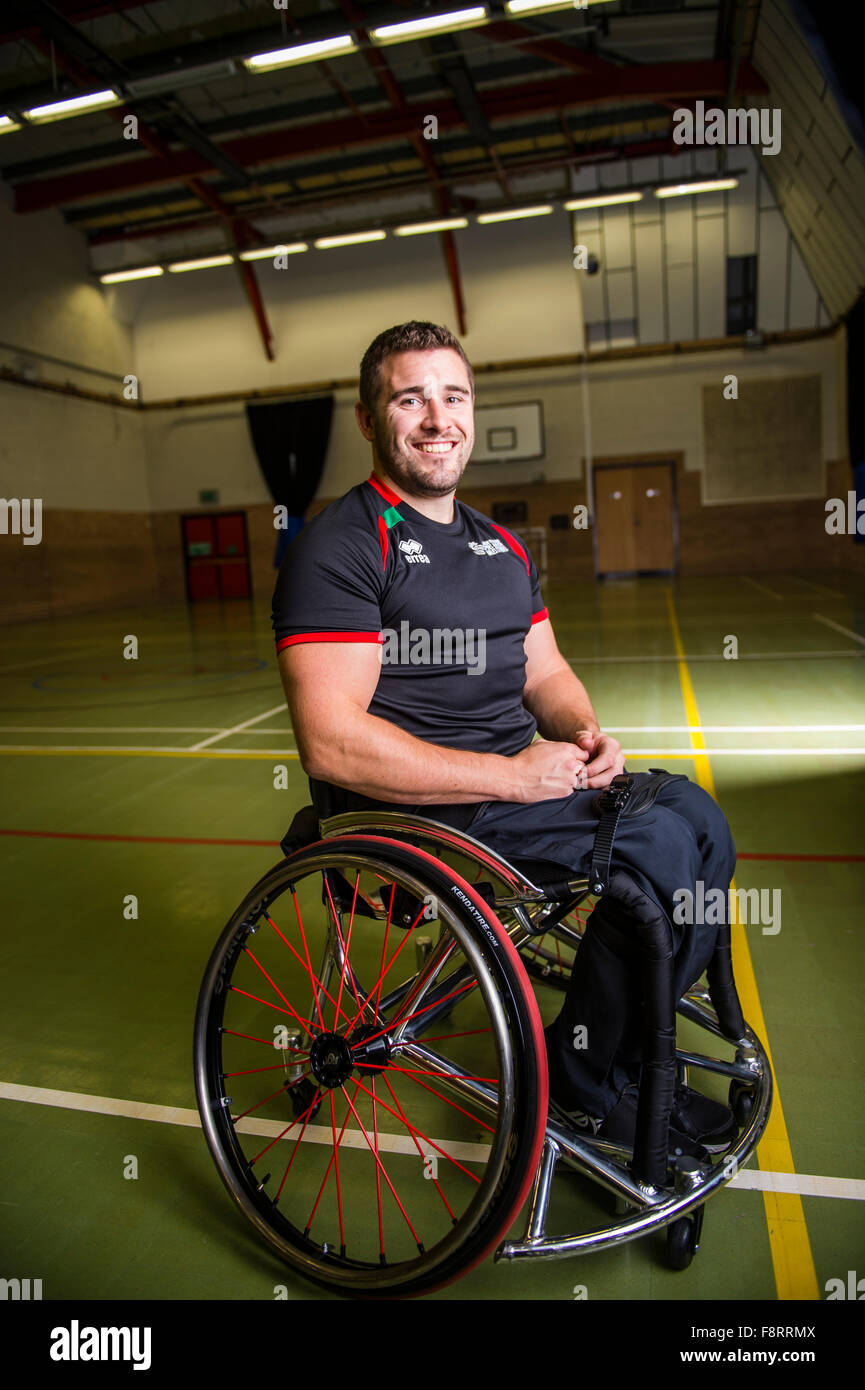 Rhys Lewis, disabled, wheelchair using welsh sports basketball player ...