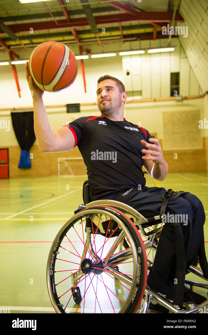 Rhys Lewis, disabled, wheelchair using welsh sports basketball player ...