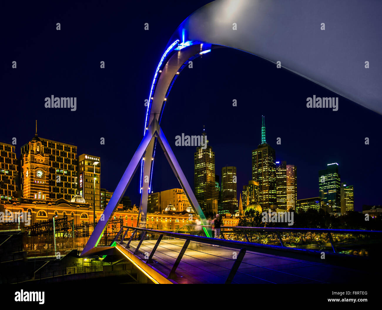 Evan walker footbridge melbourne hi-res stock photography and images ...