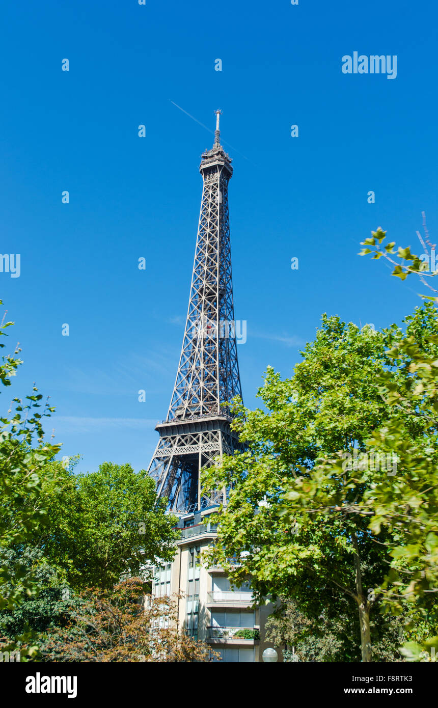 Eiffel tower isolated on the white Stock Photo - Alamy