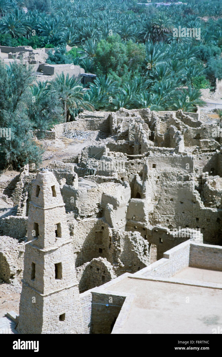 Part of the ancient town of Al-Jeuf, or Al-Jawf, in Norther Saudi ...