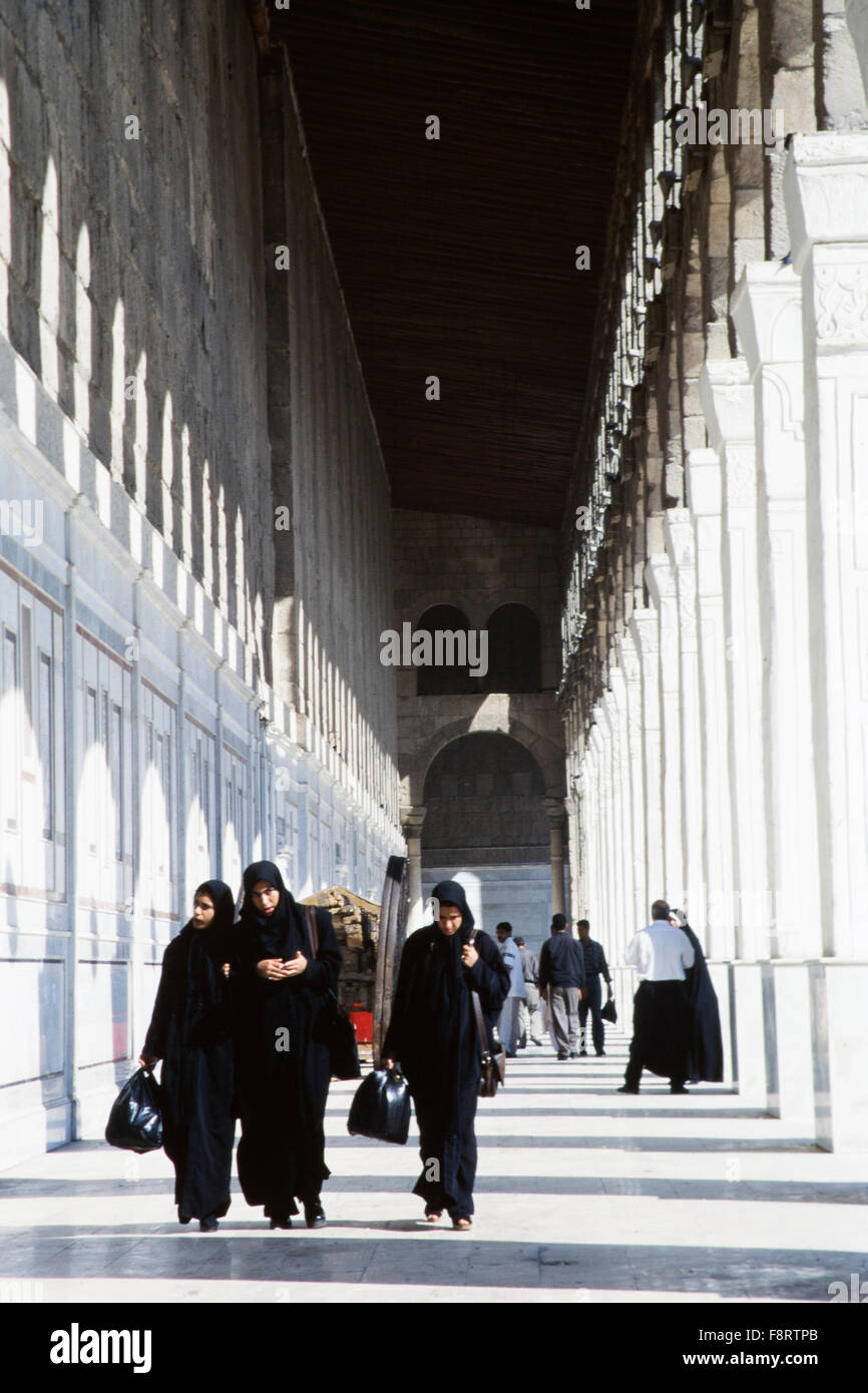A scene taken in the main Mosque in Damascus, Syria, before the ...