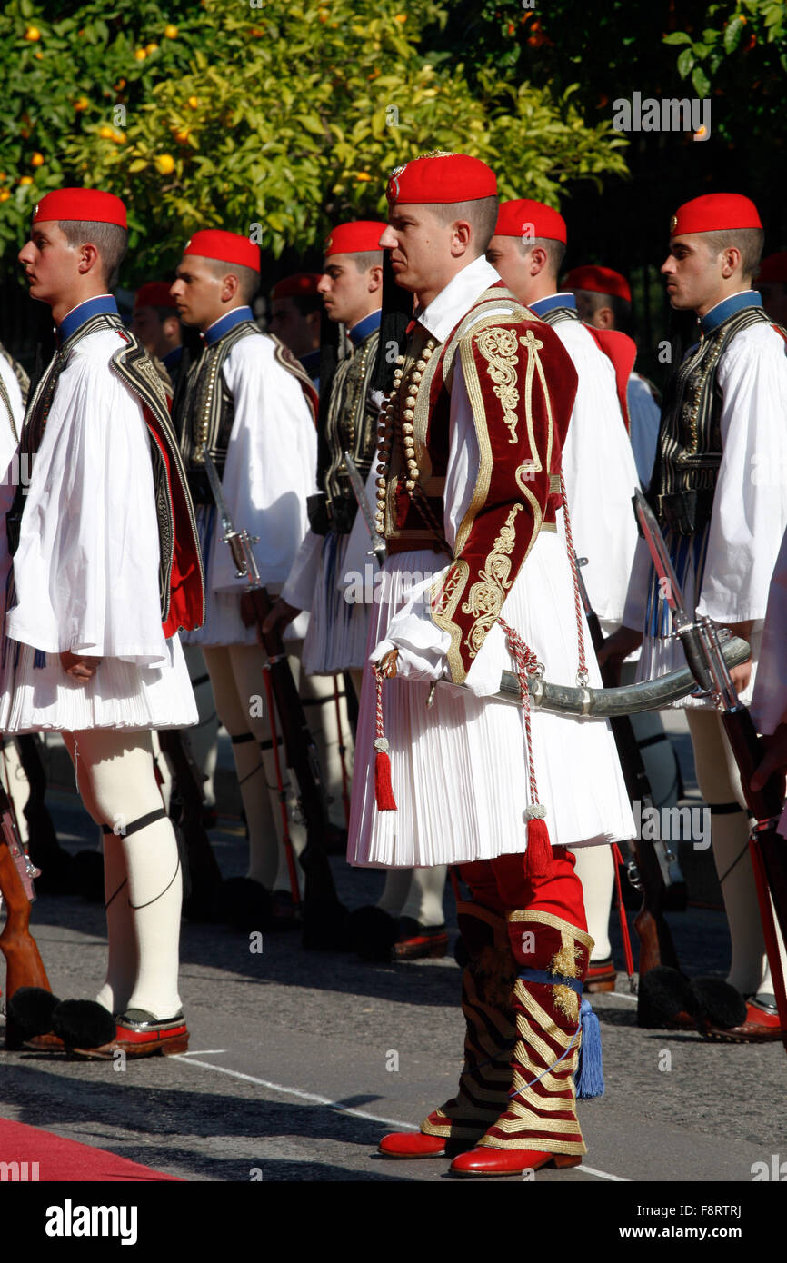 Greek Presidential Guard Stock Photo - Alamy