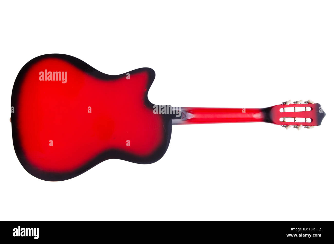 Musical guitar isolated on the white background Stock Photo - Alamy