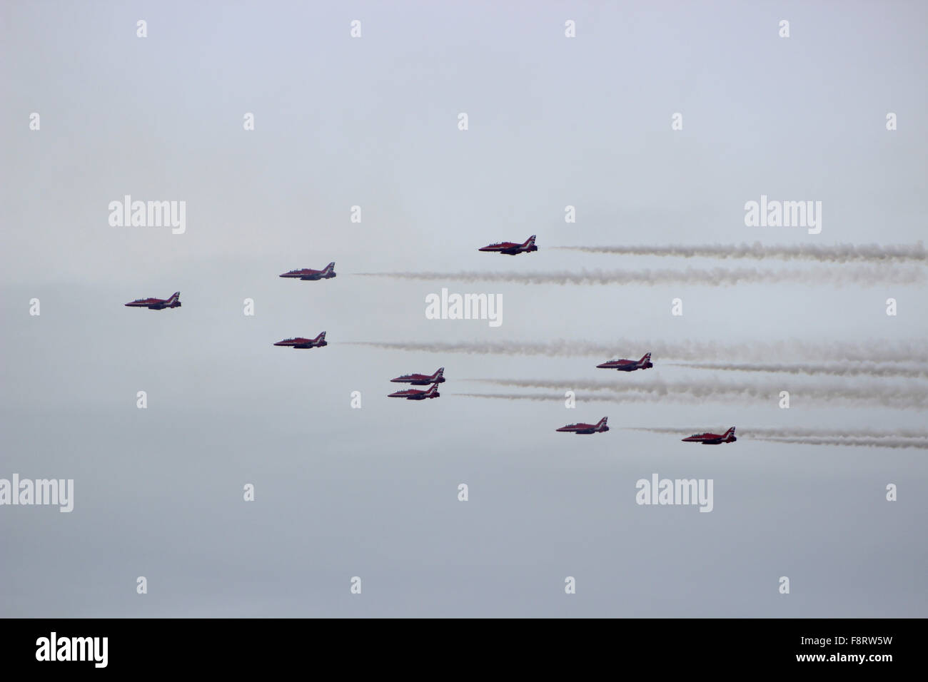 Rhyl Air show August Bank Holiday with the RAF Red Arrows Acrobatic ...