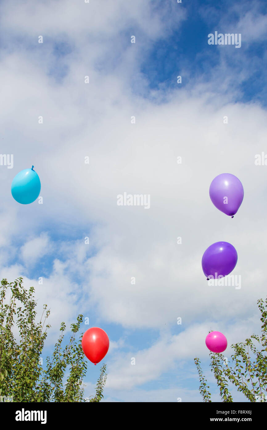 Balloons in the sky Stock Photo - Alamy