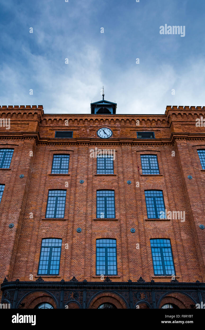 Beautifully renovated facade of an old textile factory Stock Photo - Alamy